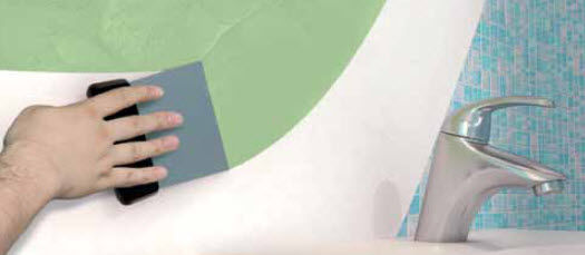 Smoothing coating - SEMIN - wall / for wet rooms / plaster