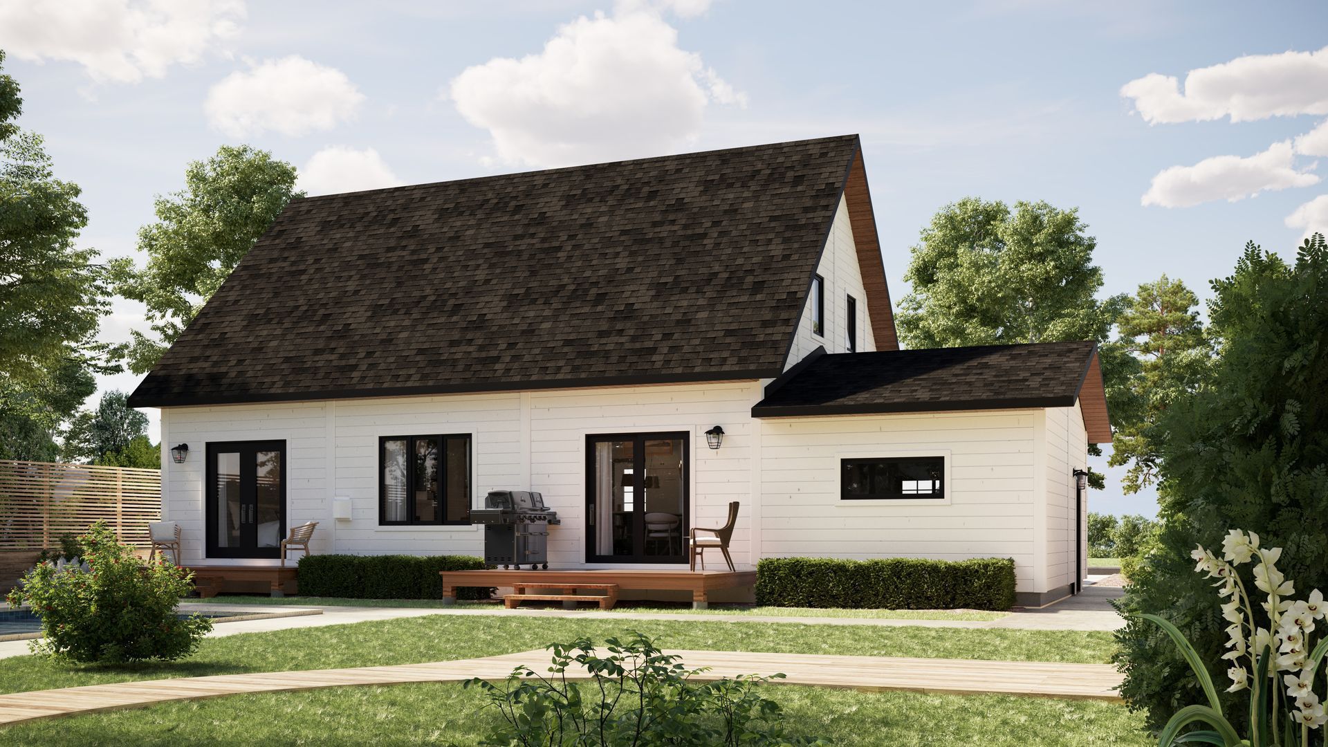 Stacked wood house - The Sedna (2) - TIMBER BLOCK - modern / timber ...