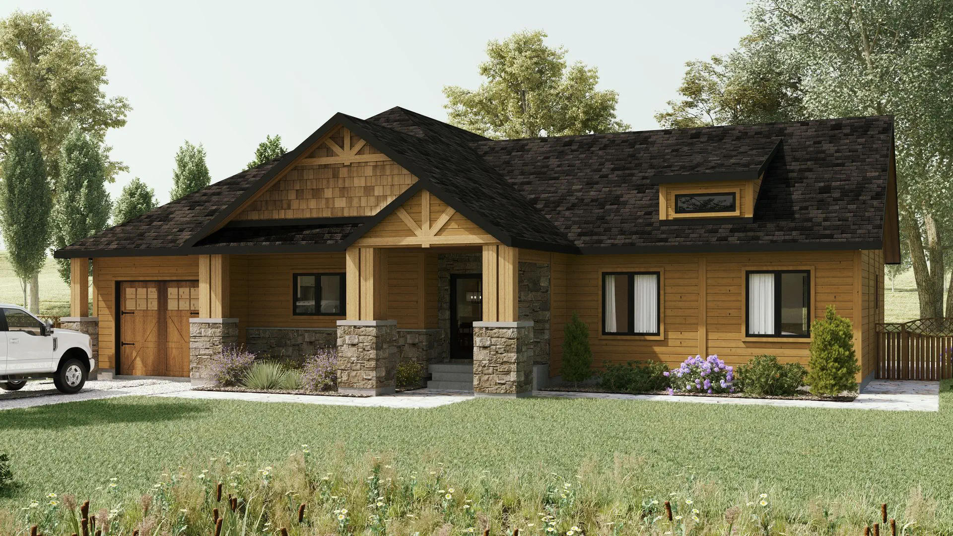 Craftsman Style House Plans Small Timber Frame