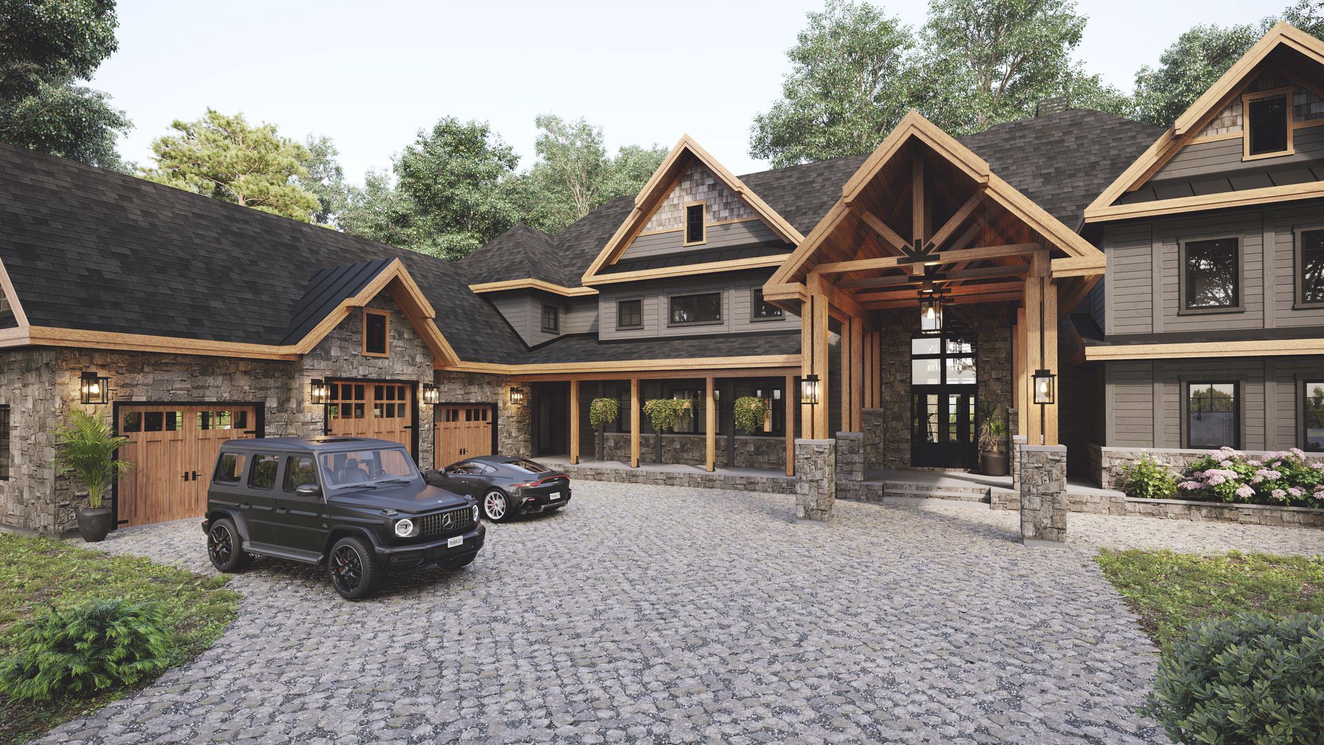 Stacked wood house - Willowcreek - TIMBER BLOCK - contemporary / two ...