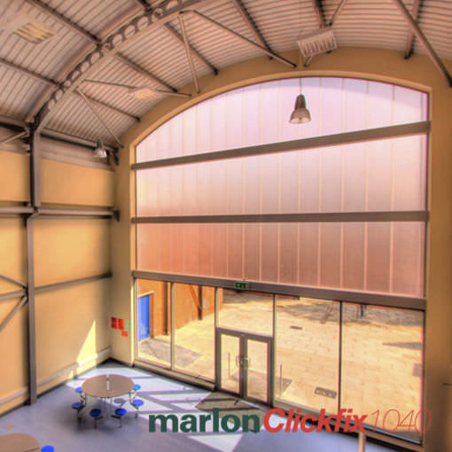 Cellular polycarbonate sheet - MARLON CLICKFIX 1040 - BRETT MARTIN LTD ...