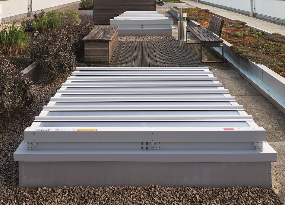 Aluminum smoke vent - AIRLITE - COLT FRANCE - polycarbonate / smoke and ...