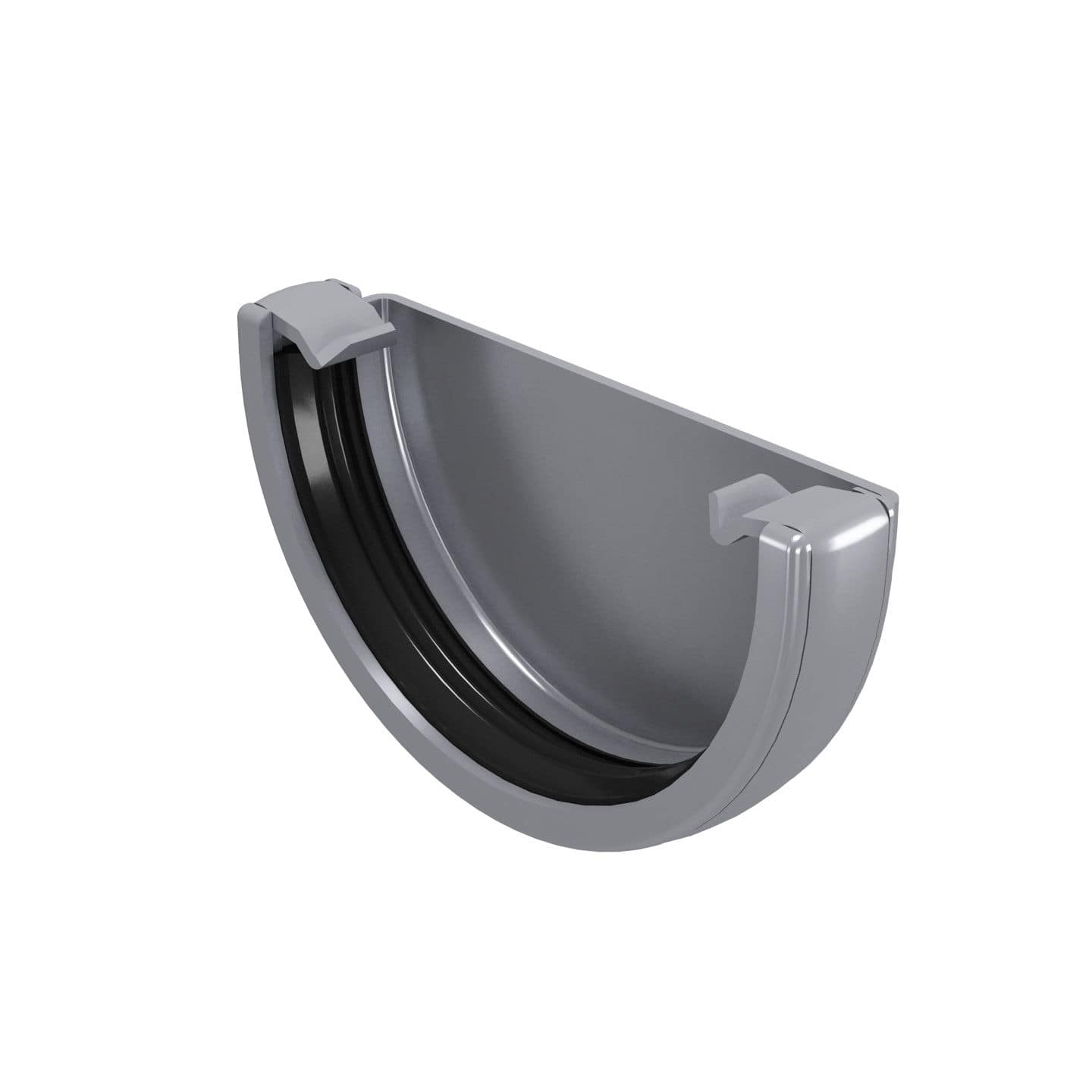 PMMA gutter end - CLASSIC 120 - DEVOREX PLC - semi-circular