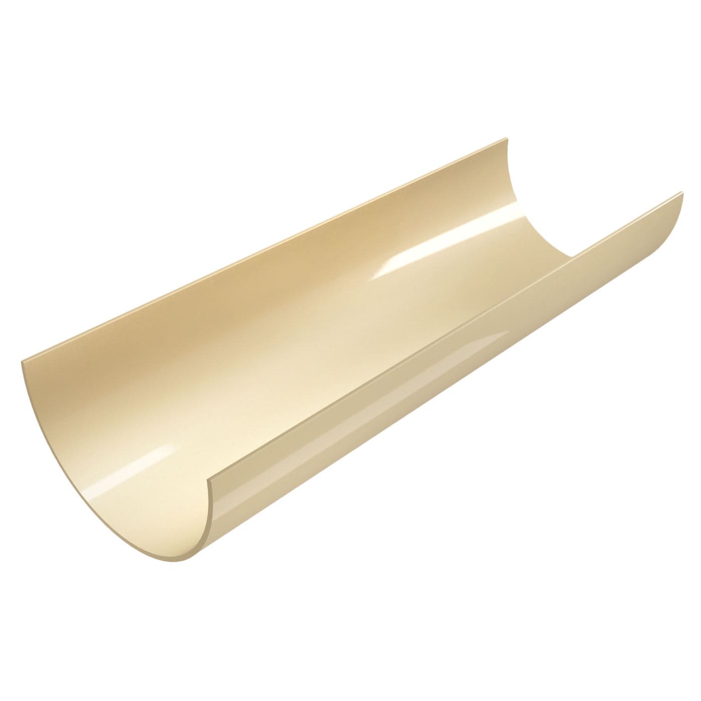 PVC roof gutter - CLASSIC 120 - DEVOREX PLC - semi-circular