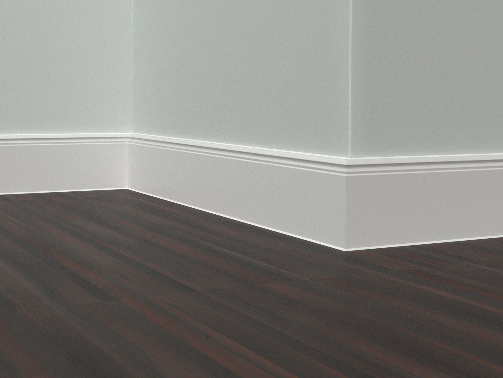 HDF baseboard - HAMBURG STYLE 80 - DÖLLKEN Profiles GmbH - rectangular ...
