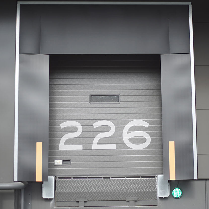 Retractable dock shelter - FLEXIDOOR SA - flexible / loading