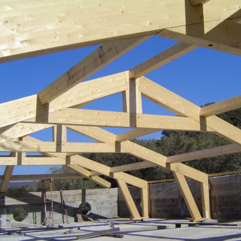 Precast beam - GIPEN - glue-laminated wood / rectangular / framing