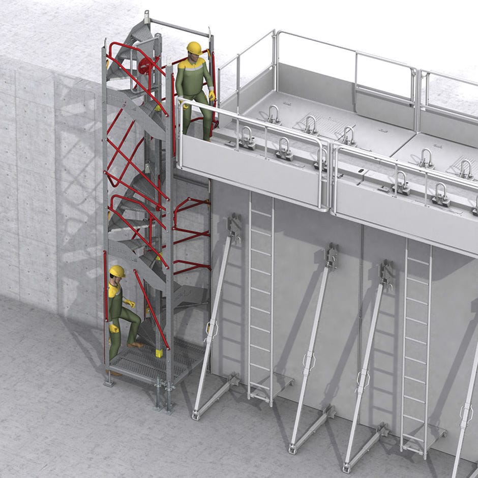 Metal scaffolding - MINI ESCALIB - MILLS