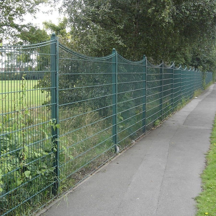 Wire mesh fence - Gemini Concave - ZAUN FENCING - bar / powder-coated ...