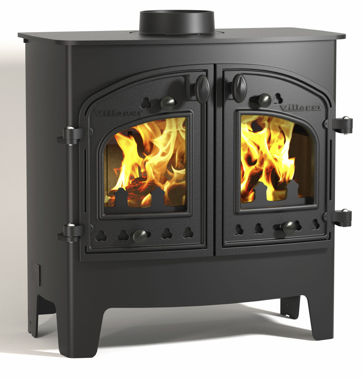 Wood heating stove - FLATMATE - Arada - Villager - traditional / metal