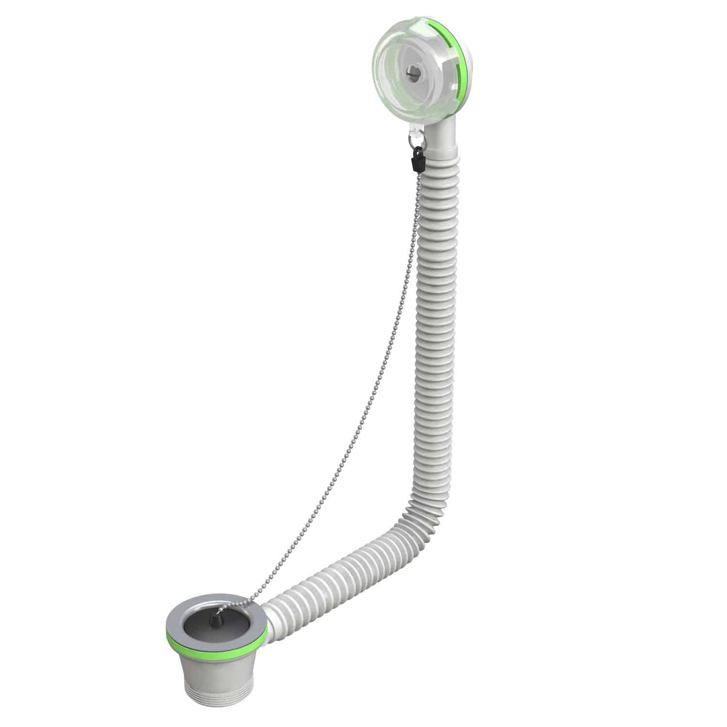 Bathtub drain with overflow - EXTENSINA - BONOMINI S.R.L. - wire rope