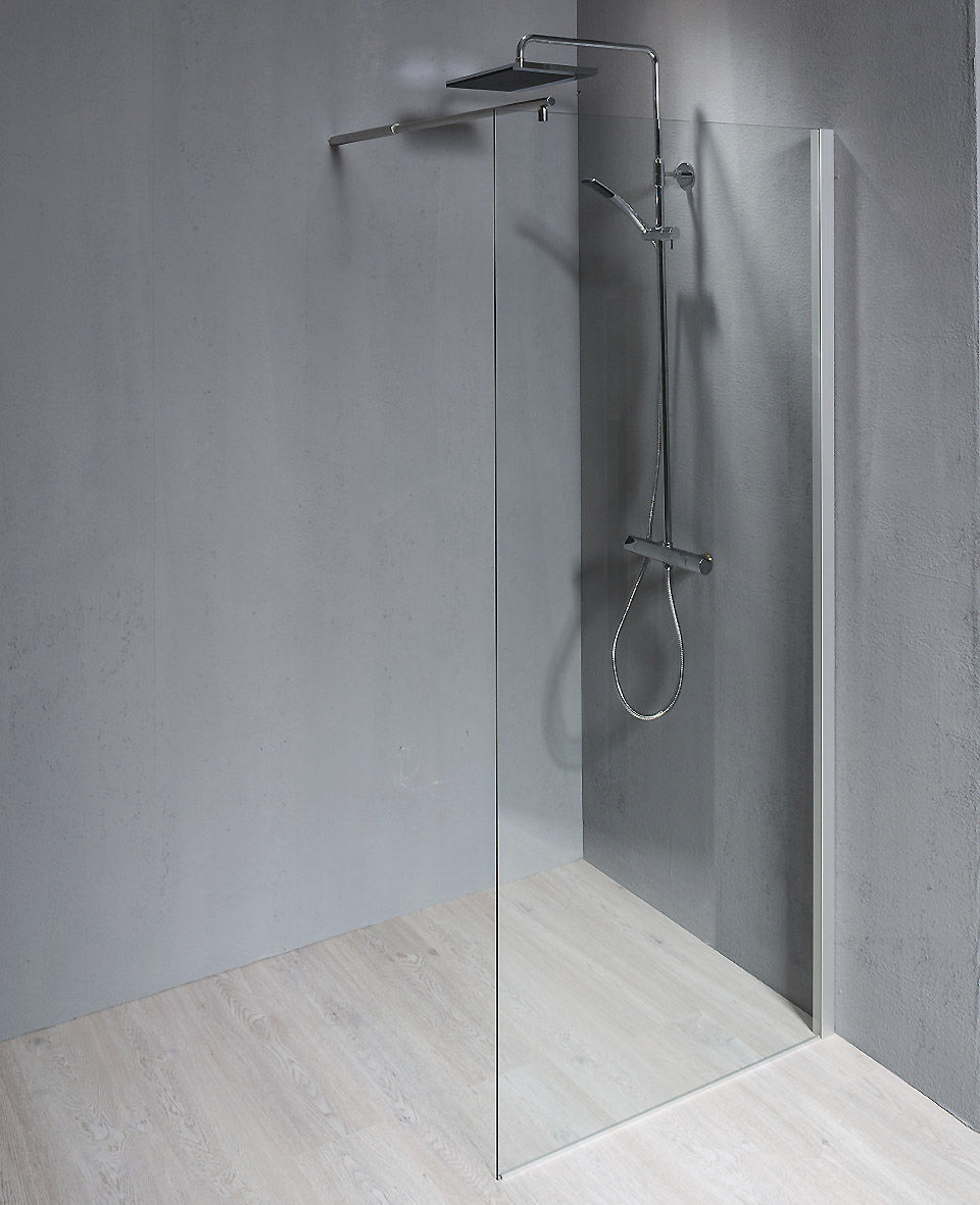 Fixed shower screen - Form - BALTECO AS - corner / tempered glass ...