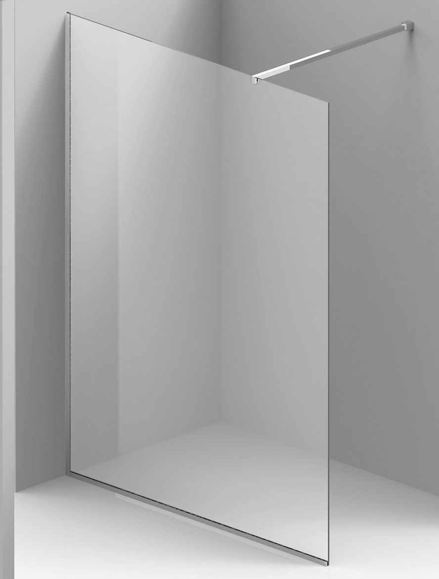 Fixed shower screen - Concept 12 - BALTECO AS - corner / tempered glass ...