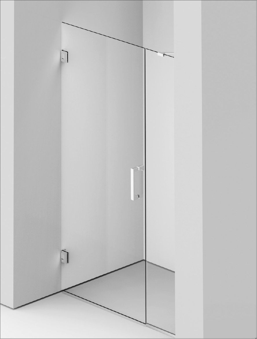 Swing shower screen - Concept 6 - BALTECO AS - for alcoves / tempered ...
