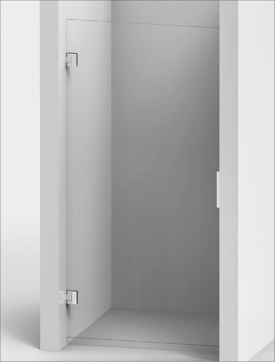 Swing shower screen - Concept 7 - BALTECO AS - for alcoves / tempered ...