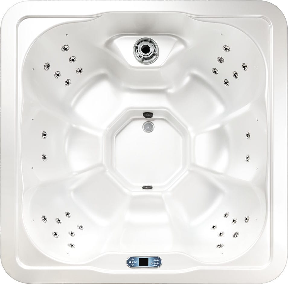 Above-ground hot tub - NORD - BALTECO AS - square / 7-person / outdoor