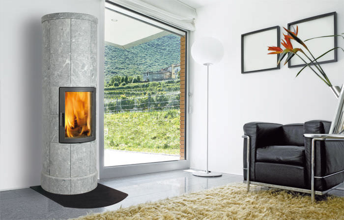 Wood heating stove - BABINA PLUS 5/6 - GRANIT KLEBER AS - contemporary ...