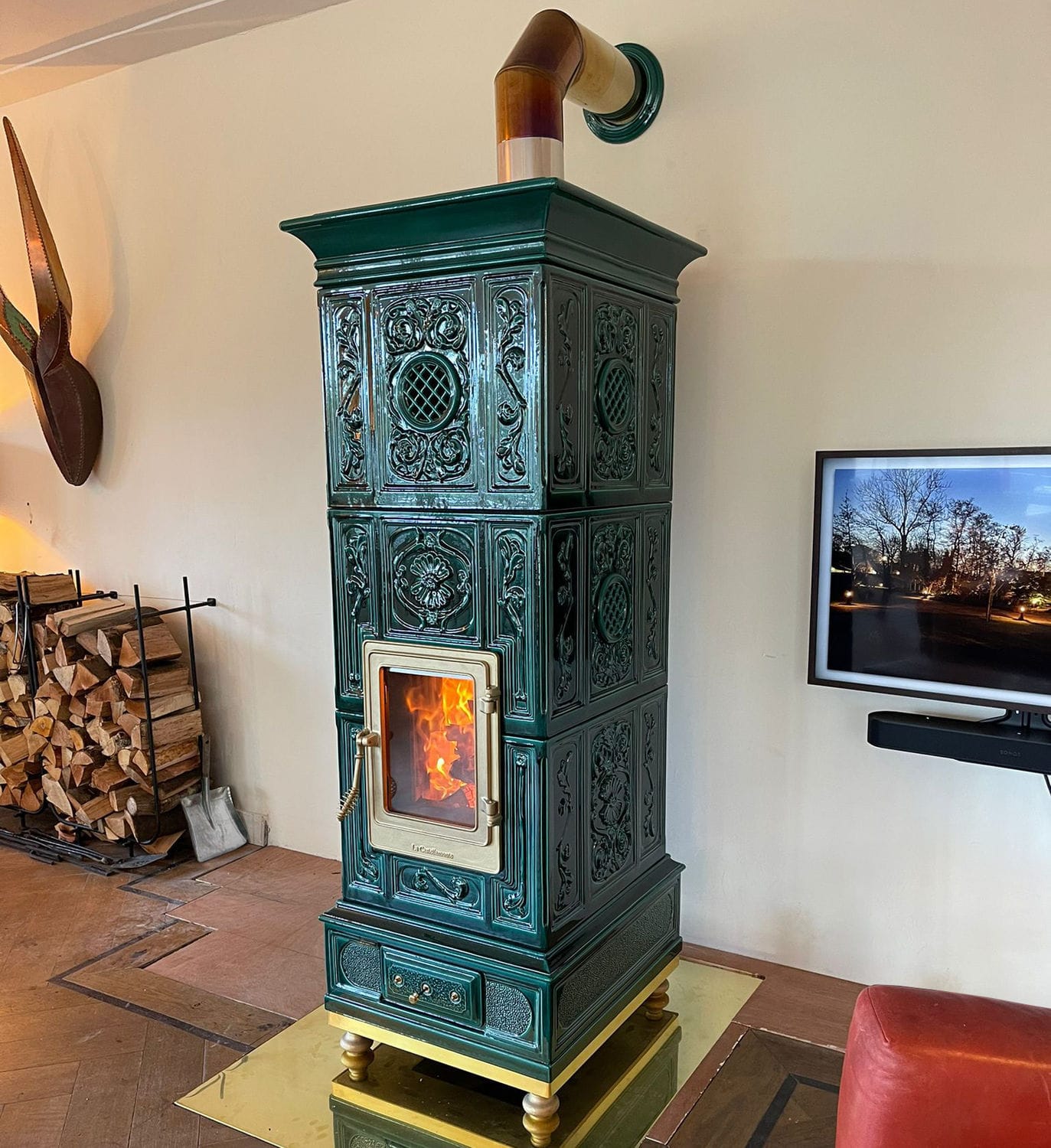 Wood heating stove - Vienna - LA CASTELLAMONTE Stufe di Ceramica - 12 ...