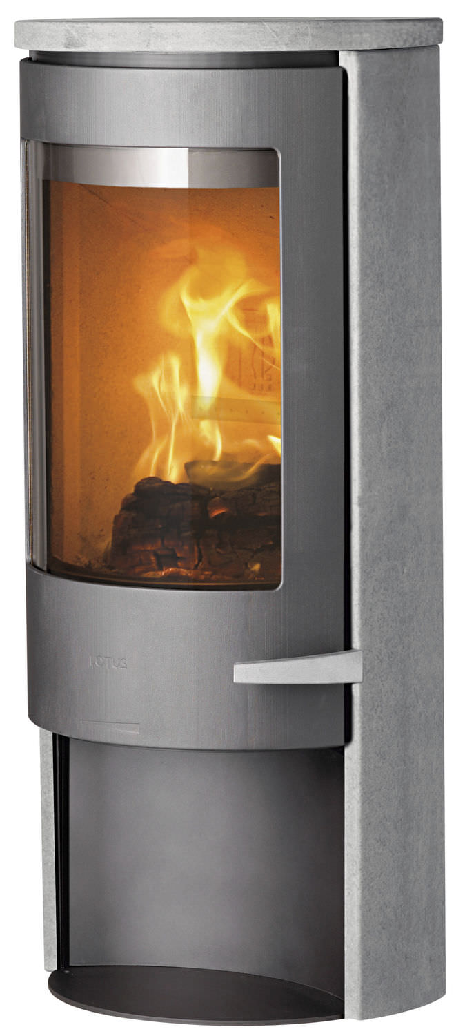 Wood heating stove - SOLA S - LOTUS Heating Systems A/S - contemporary ...