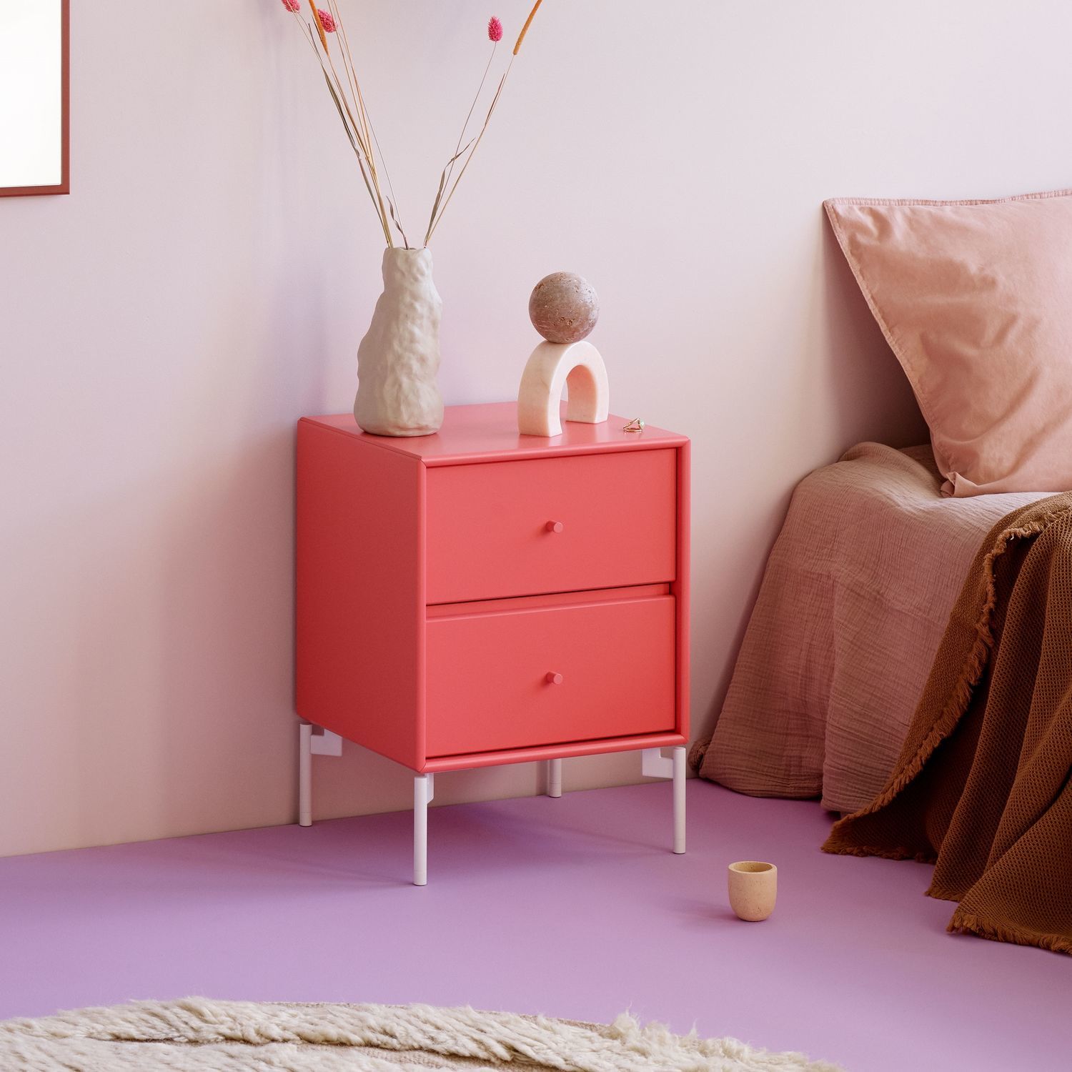 Contemporary bedside table - DRIFT - Montana Furniture - lacquered MDF ...