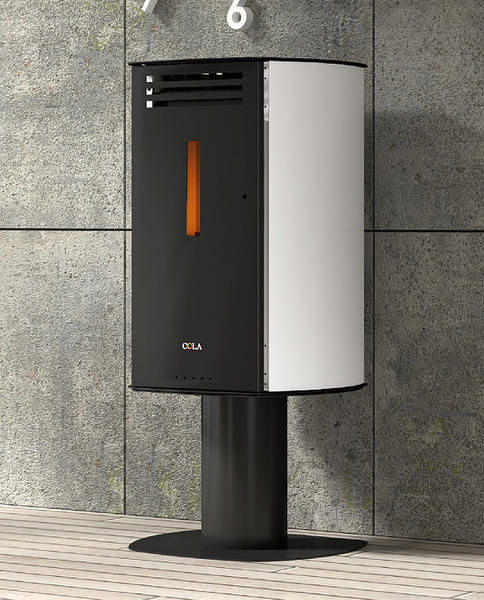 Pellet heating stove - VISION HERMETIC - COLA GF WÄRMETECHNIK ...