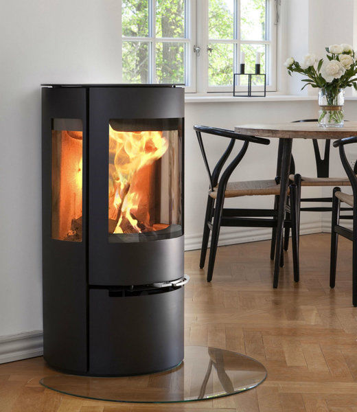 Wood heating stove - 17 - ADURO A/S - 5 kW...10 kW / 3-sided / contemporary