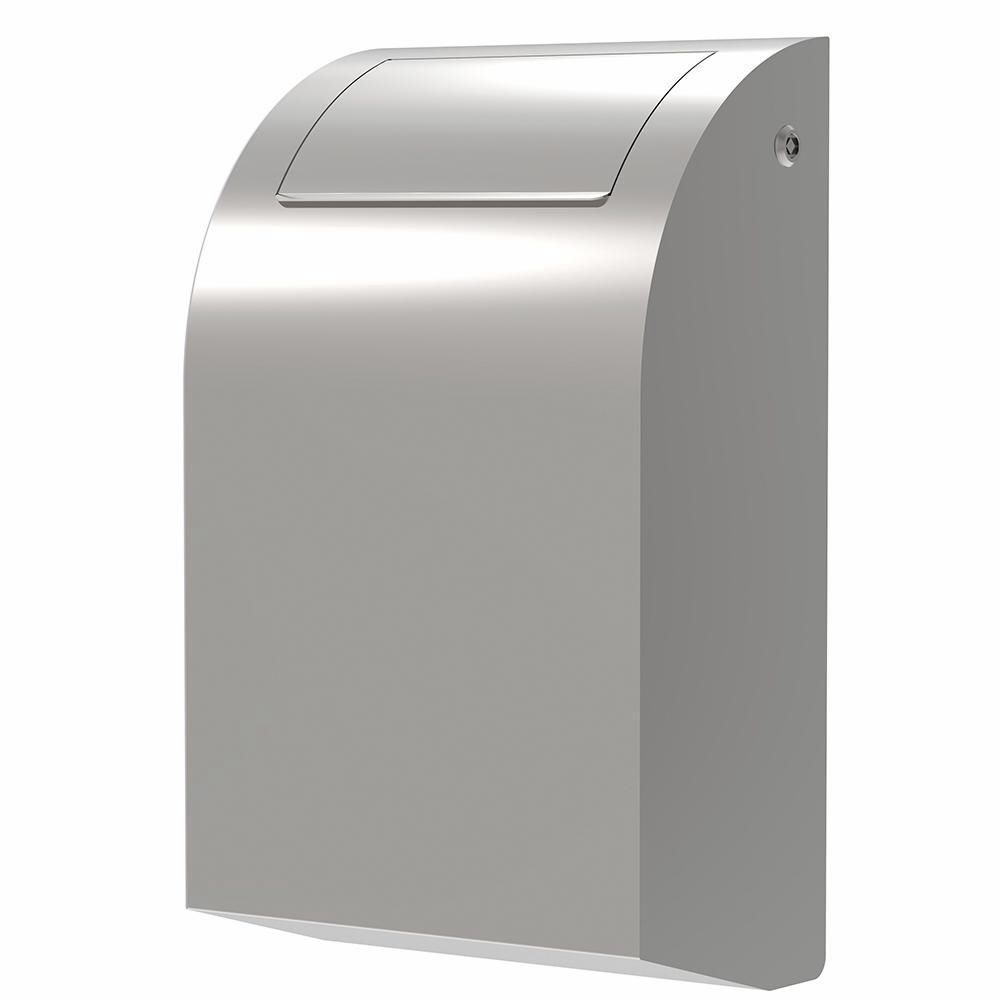 Hygienic trash can - 292 - DAN DRYER A/S - wall-mounted / stainless ...