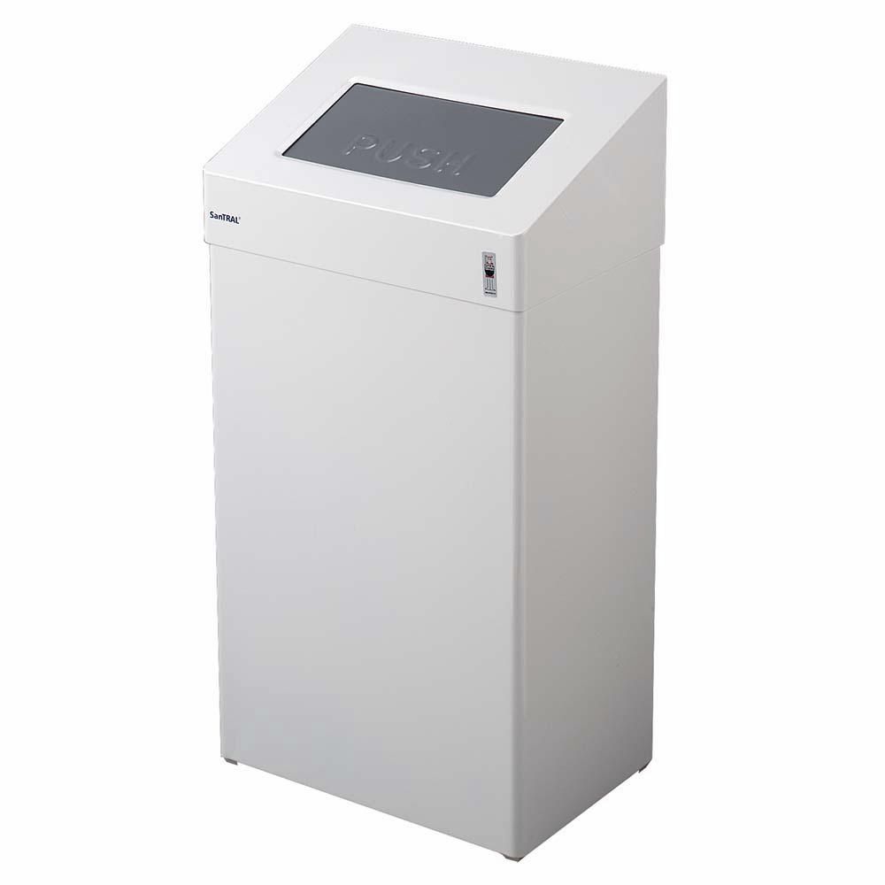 Hygienic trash can - 1111 - DAN DRYER A/S - wall-mounted / stainless ...