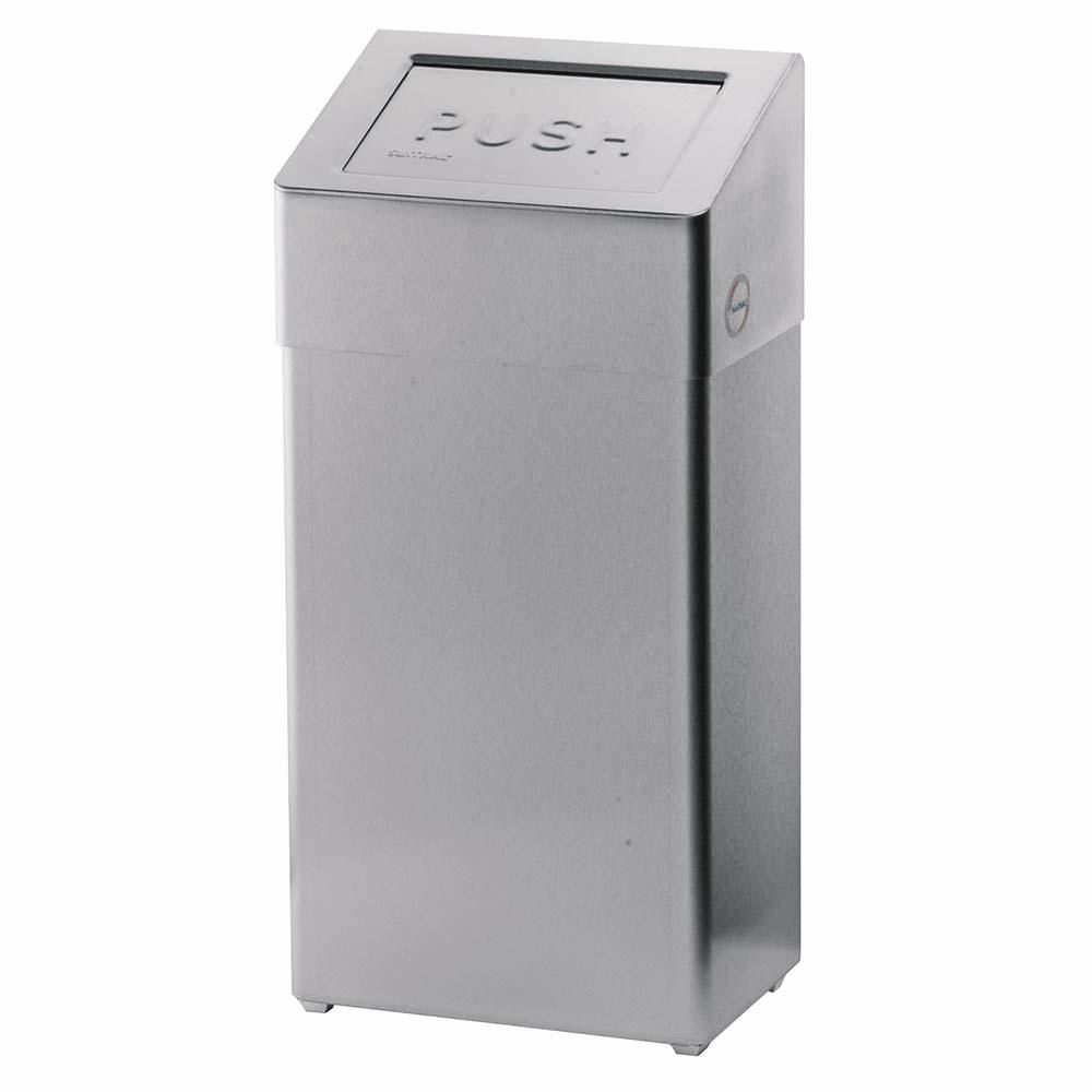 Hygienic trash can - 1113 - DAN DRYER A/S - wall-mounted / stainless ...