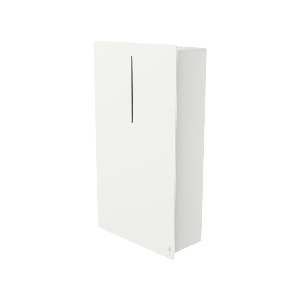 Hygienic trash can - 4112 - DAN DRYER A/S - brushed stainless steel ...