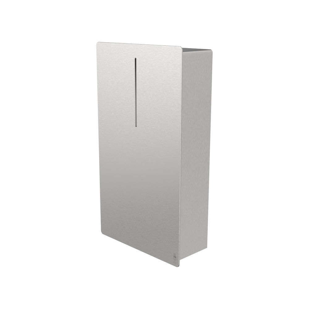Hygienic trash can - 4110 - DAN DRYER A/S - wall-mounted / stainless ...