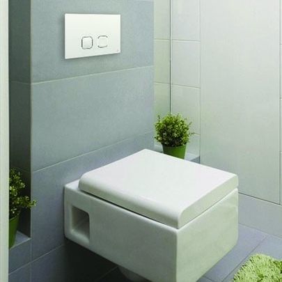 Double toilet flush plate - PLAIN - OLI - Sistemas Sanitários S.A ...