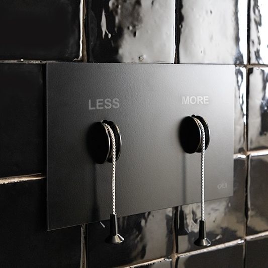 Double toilet flush button - LESS IS MORE - OLI - Sistemas Sanitários S ...