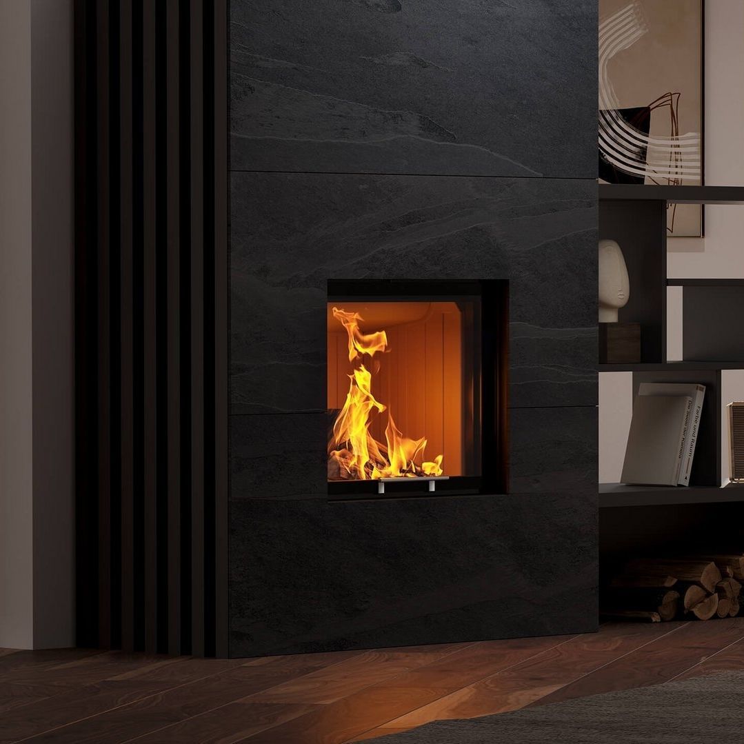Closed wood hearth - Varia 1Vh - Spartherm - The Fire Company - 1-sided ...