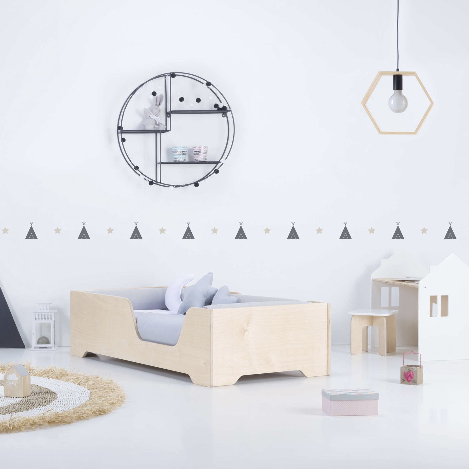 Single baby bed - QN200 - ALONDRA - contemporary / birch / plywood