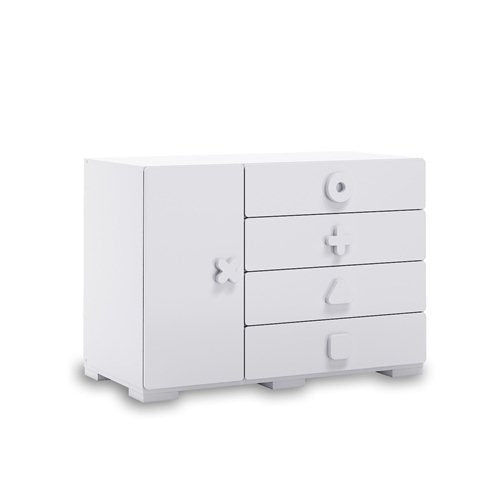 Contemporary chest of drawers - Maths - ALONDRA - wooden / rectangular ...