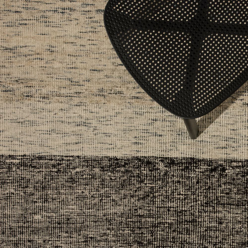 Contemporary rug - BIG SUR - Warli - geometric / wool / viscose