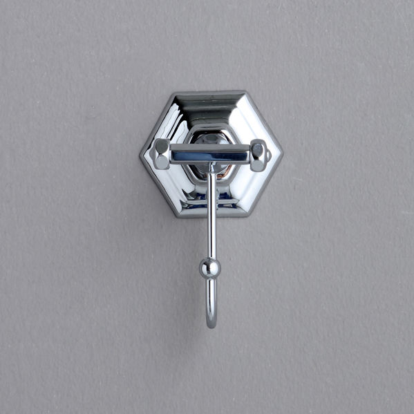 Traditional robe hook - ABL203 - ABD203 - BLEU PROVENCE - chrome-plated ...