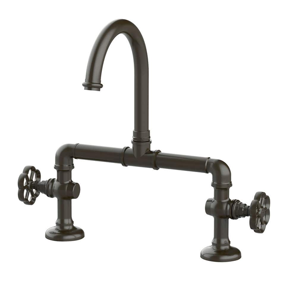 Countertop double-handle mixer tap - RK09RAL - BLEU PROVENCE - brass ...
