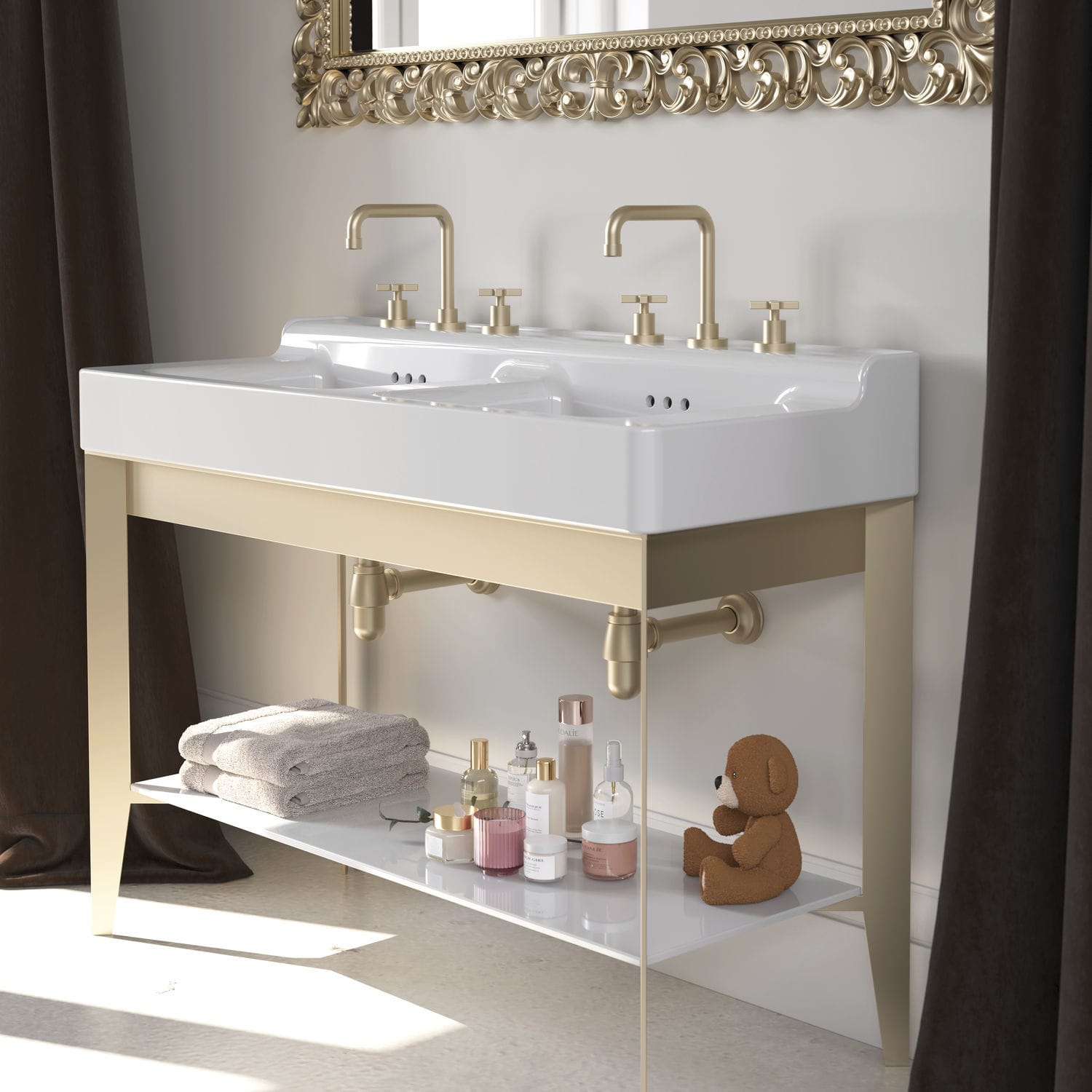 Wall-mounted washbasin - Industrialis - BLEU PROVENCE - ceramic ...