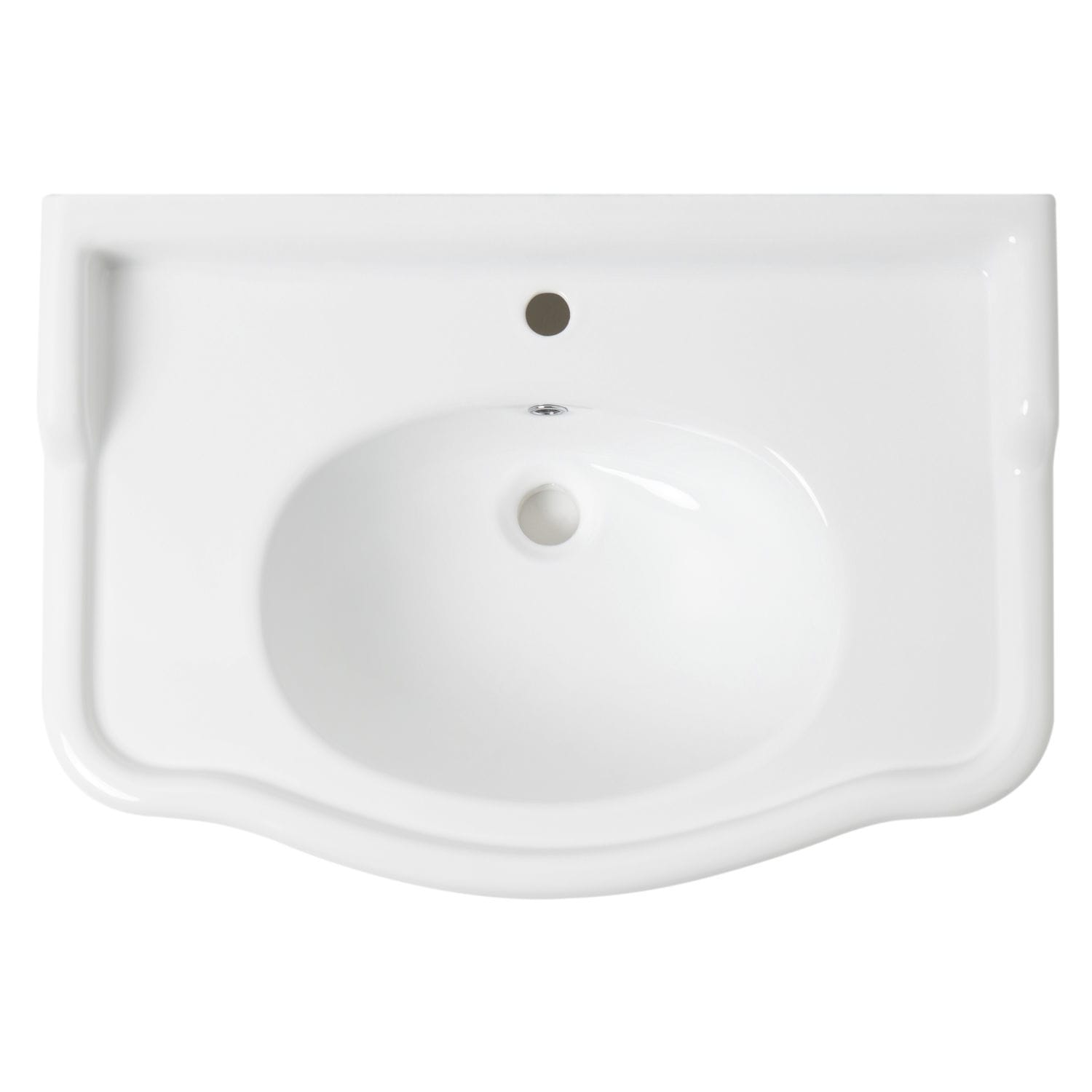 Wall-mounted washbasin - BP875 - BLEU PROVENCE - ceramic / high-gloss ...