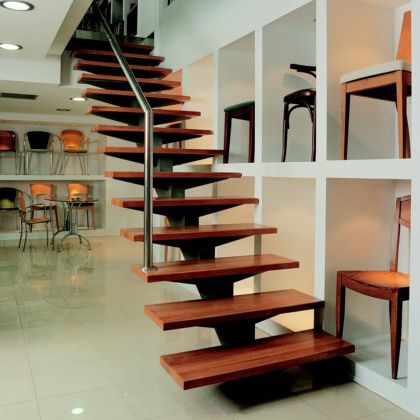 Half-turn staircase - WINGS - interSCALA - quarter-turn / straight / helical