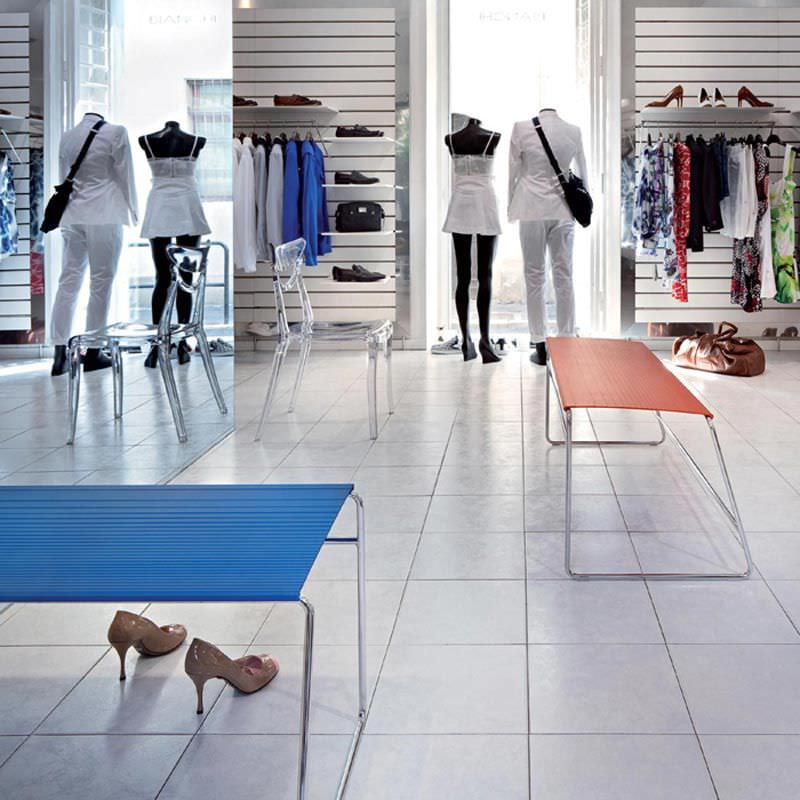 Contemporary bench - ESTROSA - ALMA DESIGN S.R.L. - steel