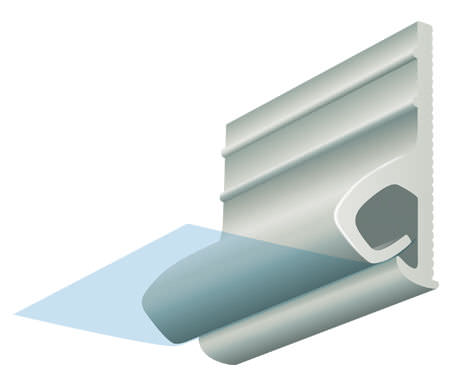 PVC fastening profile - P-CWR - CLIPSO - stretched ceiling