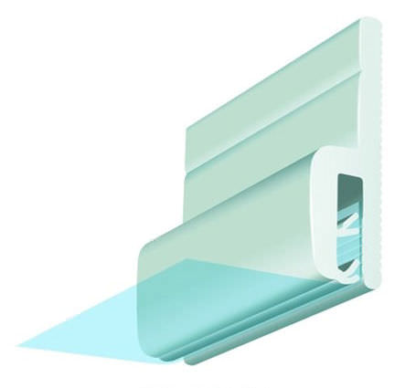 PVC fastening profile - P-C10QS - CLIPSO - stretched ceiling