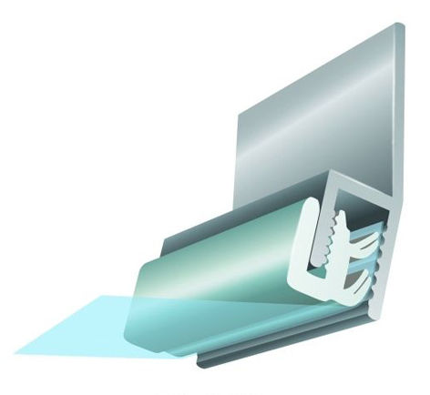 Aluminium fastening profile - P-CWA - CLIPSO - stretched ceiling