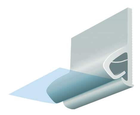 PVC fastening profile - P-CWS - CLIPSO - stretched ceiling