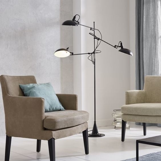 Floor-standing lamp - SWITCH ON - LAMBERT - aluminum / steel / iron