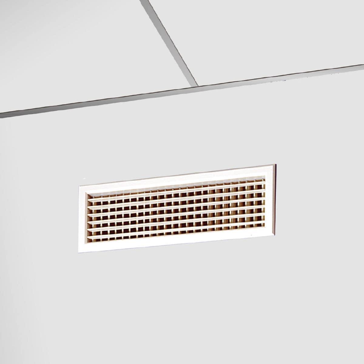 Metal ventilation grill - GTH - SWEGON - rectangular / white / adjustable