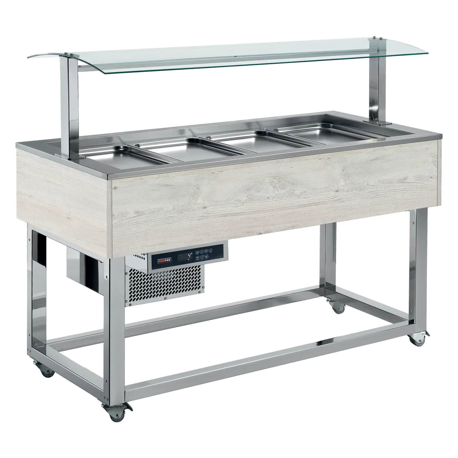 Countertop refrigerated buffet - ES GREEN+ 3H - RM GASTRO - wheel ...